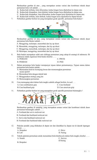 PENJASORKES_UM_2020_MTs ALFARISY | PDF