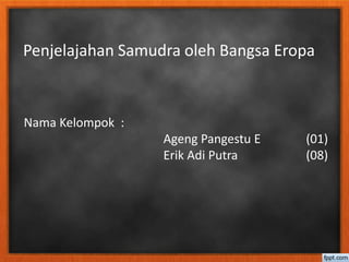 Tokoh Tokoh Pelayaran Dunia_SMA NEGERI 1 KEJAYAN Kab Pasuruan | PPTX