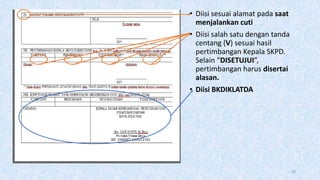 penjelasan-cuti-format-baru berdssarkan peratiran bkn | PPTX