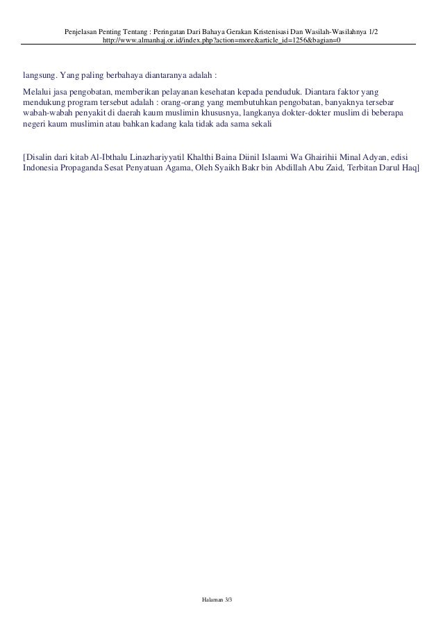 Penjelasan penting-tentang-peringatan-dari-bahaya-gerakan-kristenisasi ...