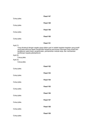 Penjelasan Uu No.13 Th.2003 (Ketenagakerjaan) | PDF