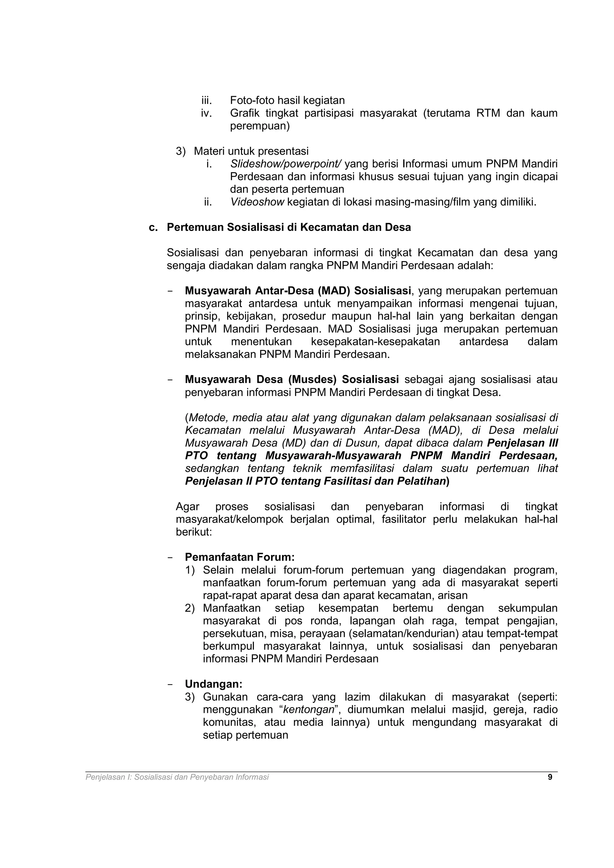 Penjelasan 1 (sosialisasi) | PDF