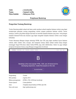 Penjelasan bootstrap | PDF