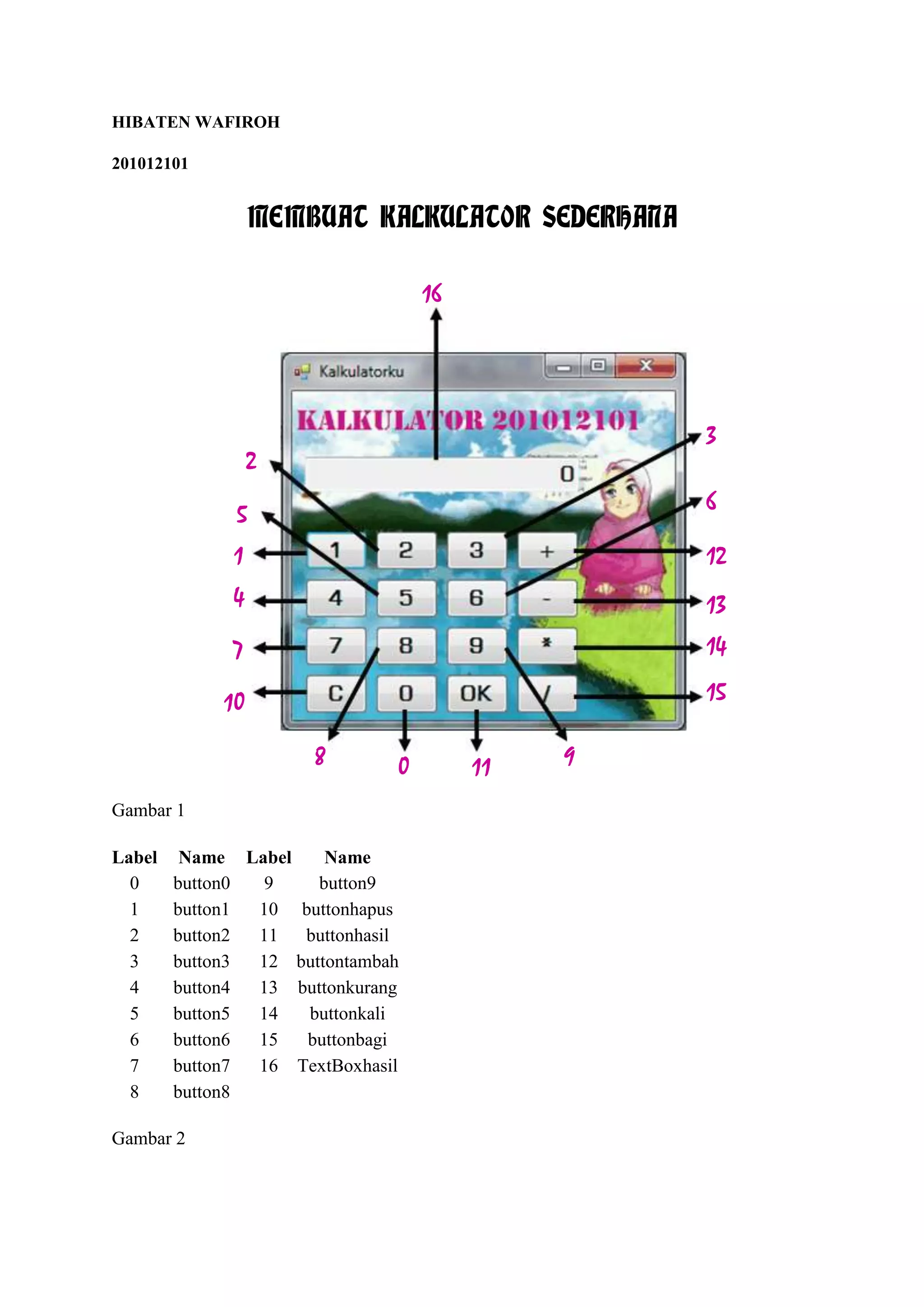 cara membuat kalkulator dengan C# | PDF