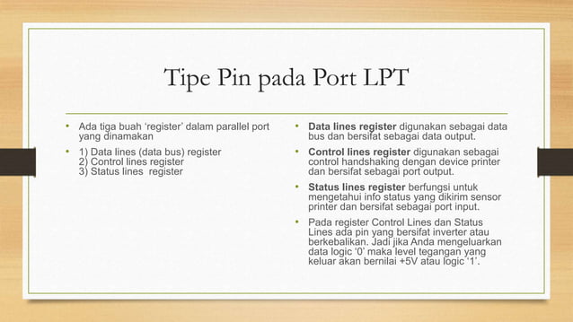 Penjelasan dan penggunaan Port LPT.pptx