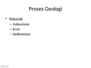 Pengenalan Geologi: Struktur, Proses, dan Sumber Daya Bumi | PPTX