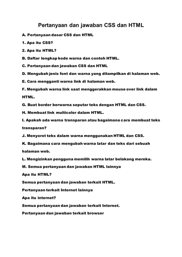 Penjelasan html | PDF