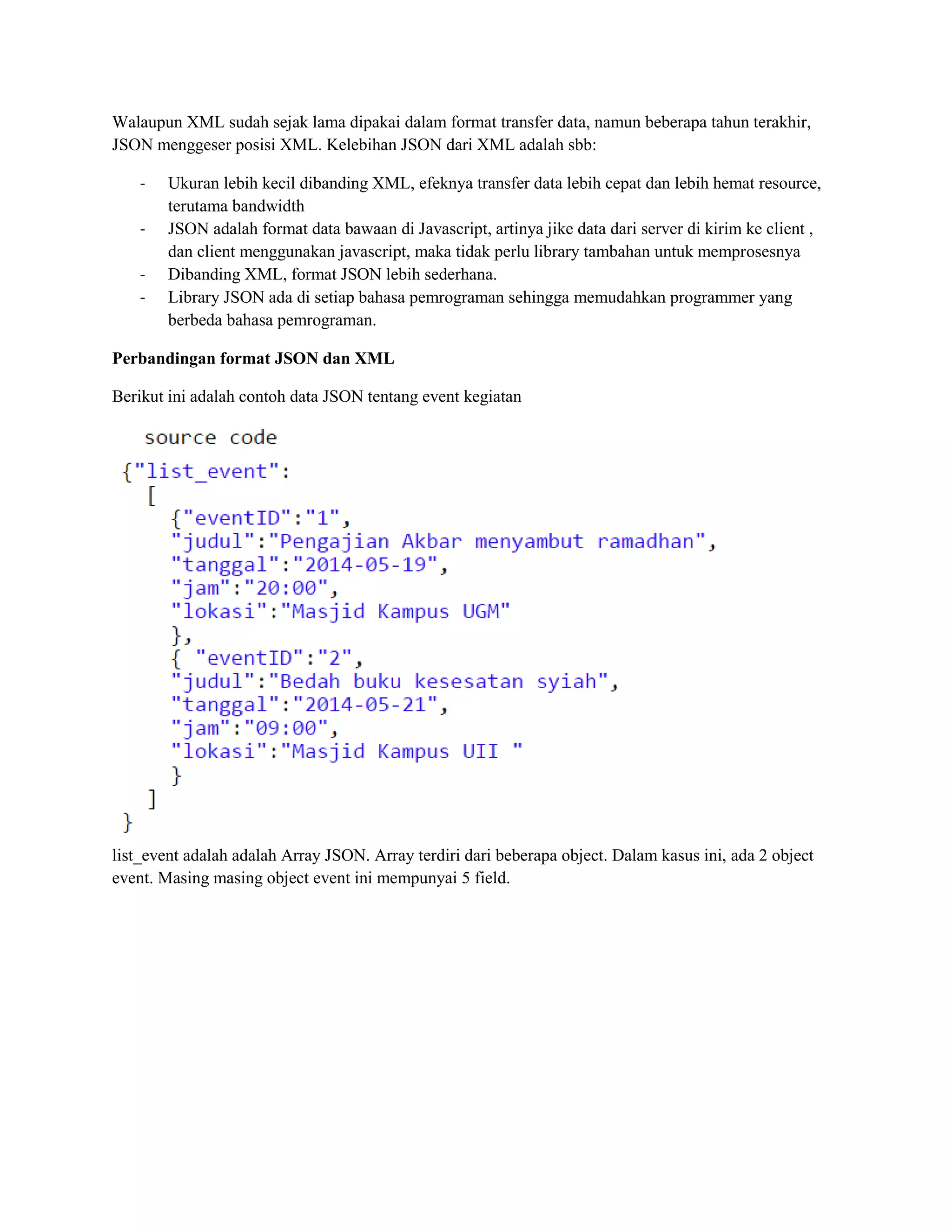 Penjelasan JSON | PDF