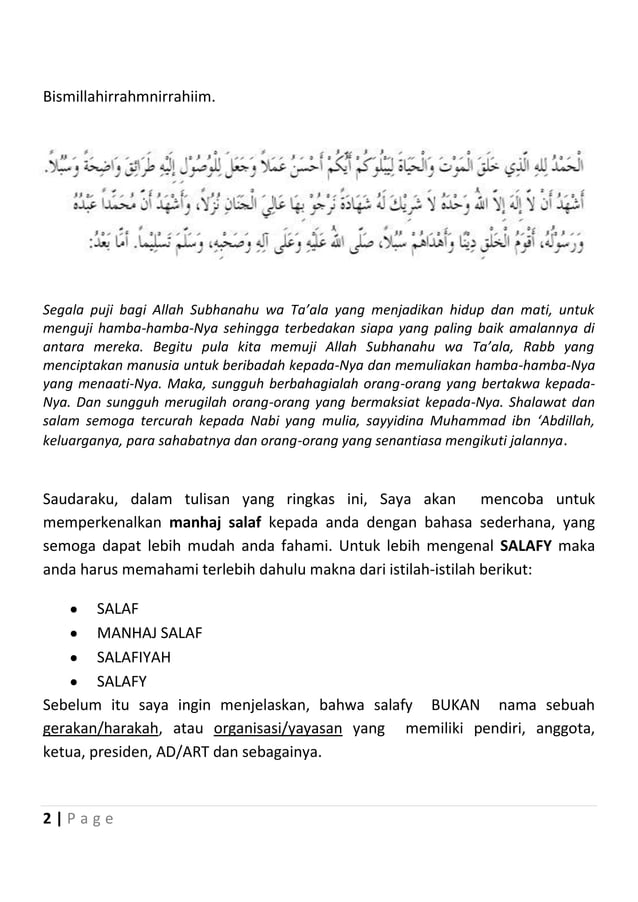 Mengenal Manhaj Salaf | DOCX