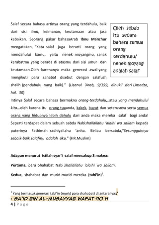 Mengenal Manhaj Salaf | DOCX