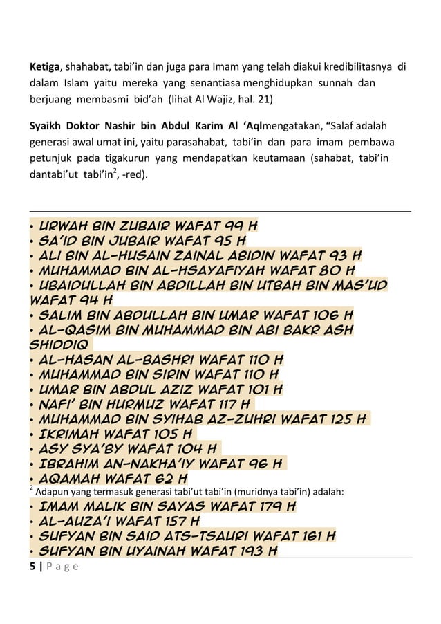 Mengenal Manhaj Salaf | PDF