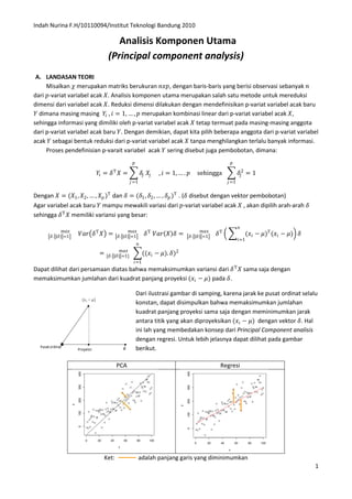 Analisis komponen utama (Principal Component Analysis) | PDF
