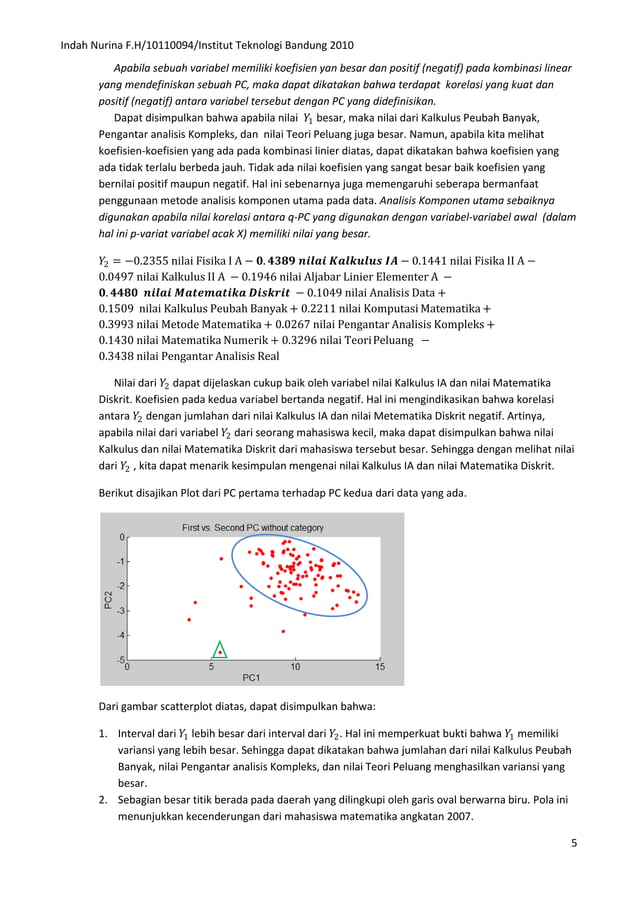 Analisis komponen utama (Principal Component Analysis) | PDF