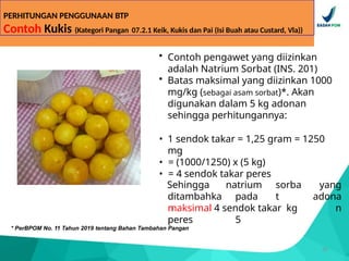 Penjelasan Mengenai Bahan Tambahan Pangan sesuai peraturan BPOM.pptx