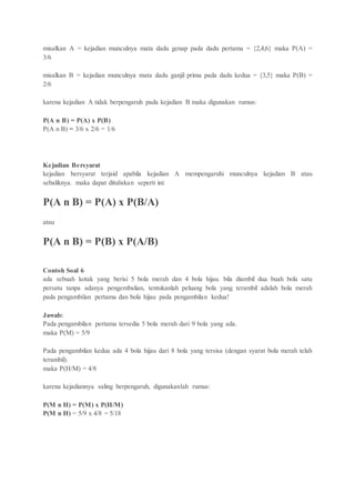 Penjelasan peluang | DOCX