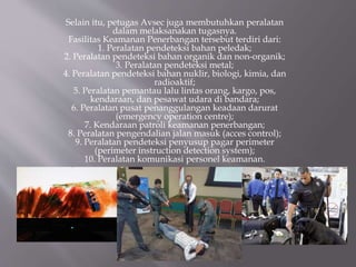 Penjelasan pengertian makna arti tugas avsec (aviation security) | PPTX