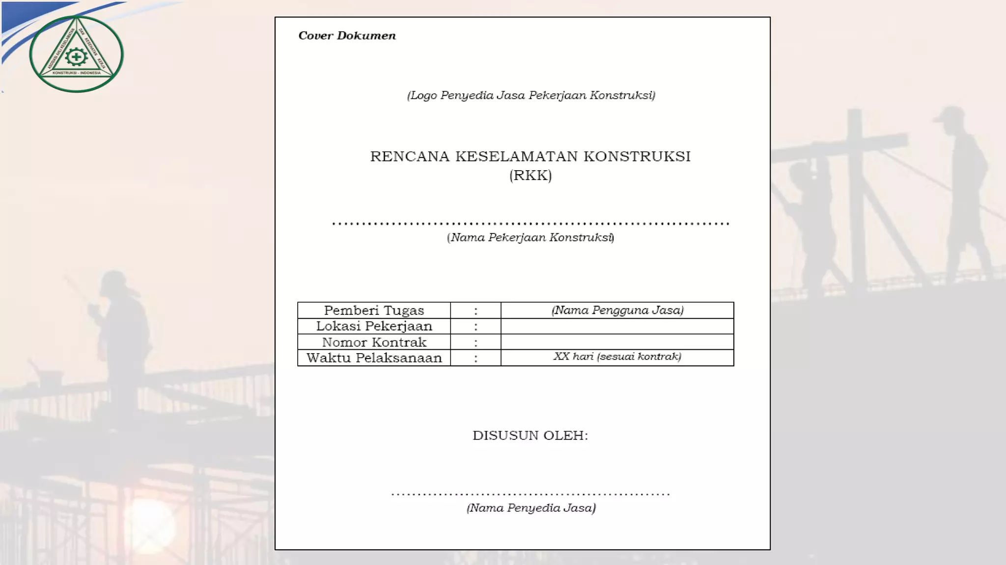 Penjelasan rencana keselamatan konstruksi(1)e | PDF