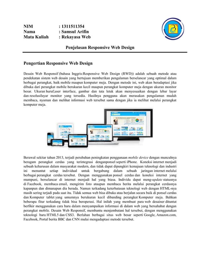Penjelasan Responsive Web Design | PDF