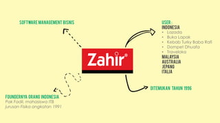 Penjelasan Singkat Aplikasi Zahir Accounting | PDF