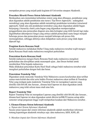 Penjelasan tentang sistem infromasi akademik | DOC