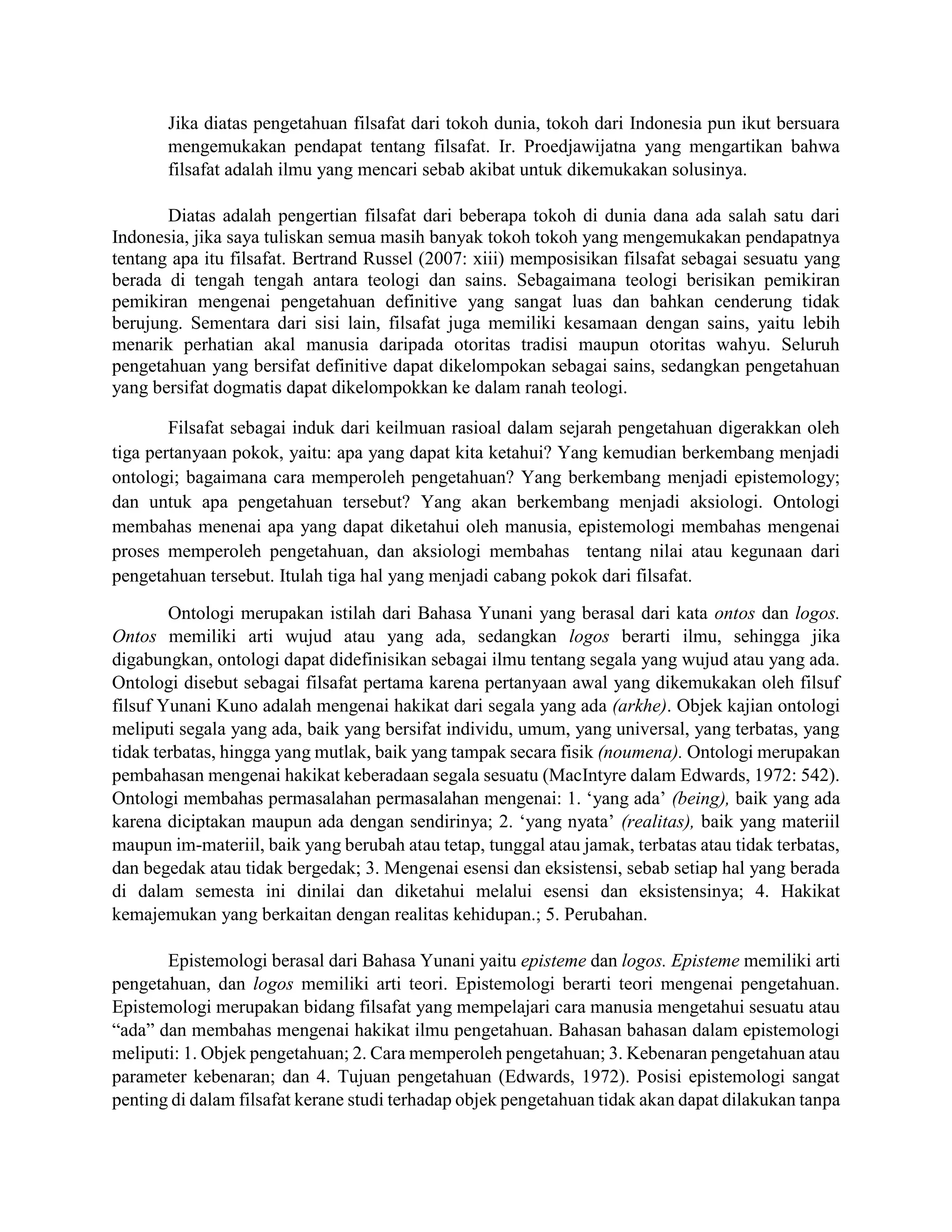 Penjelasan tentang Falsafah Kesatuan Ilmu (Artikel).docx