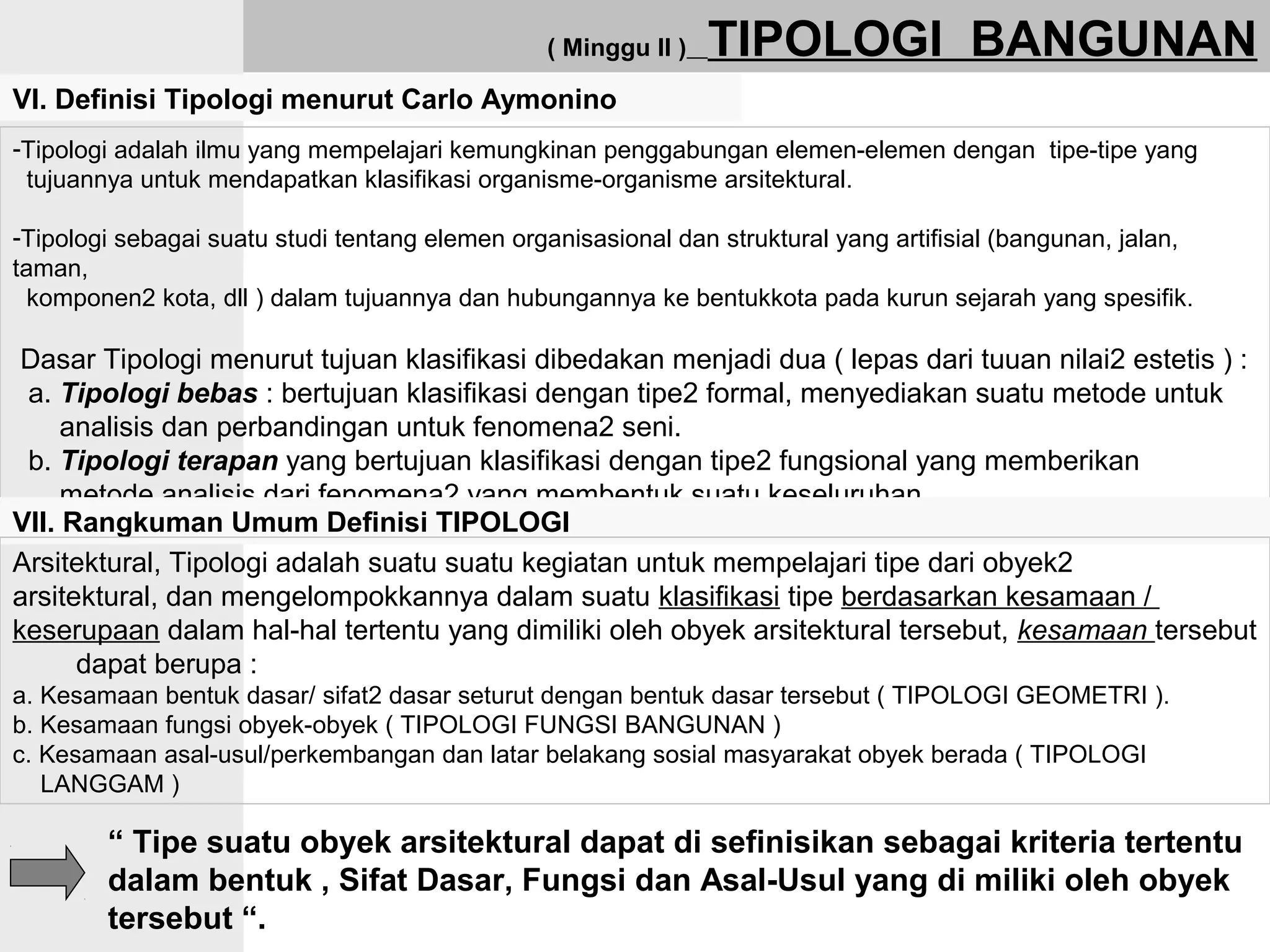 Penjelasan tipologi bangunan | PPT