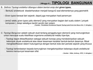 Penjelasan tipologi bangunan | PPT