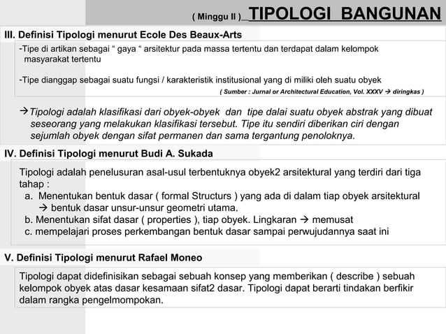 Penjelasan tipologi bangunan | PPT