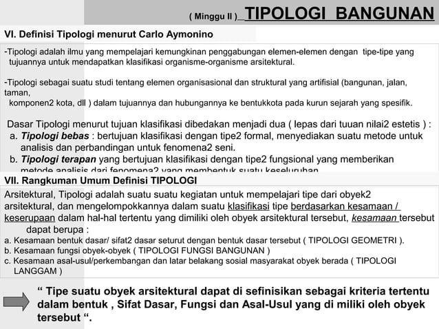 Penjelasan tipologi bangunan | PPT