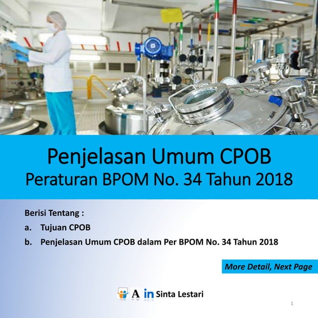 Penjelasan Umum CPOB dalam Peraturan BPOM No 34 Tahun 2018.pptx