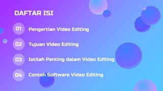 Video Editing | PPTX