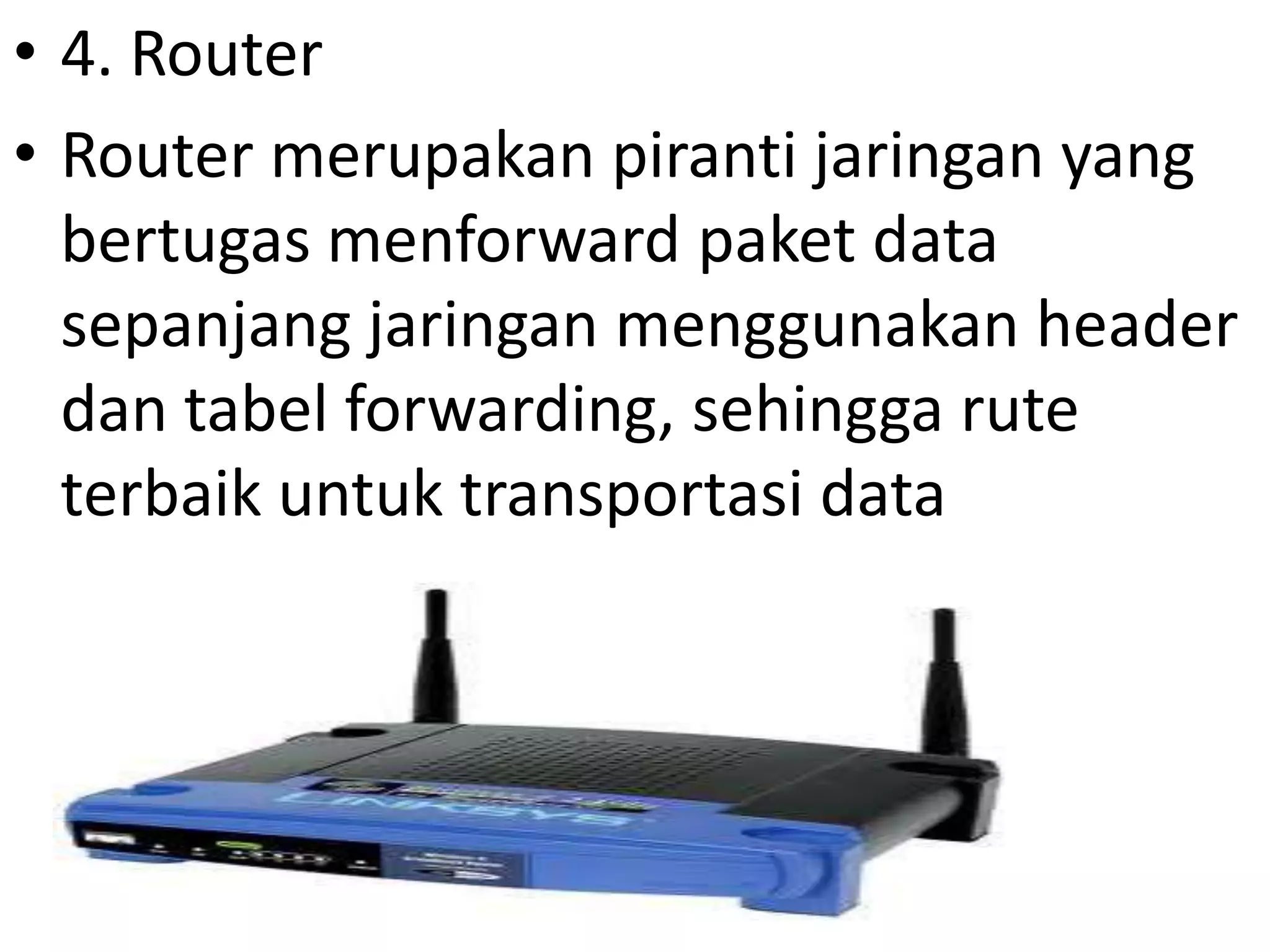 Penjelas detail macam macam perangkat jaringan computer | PPTX