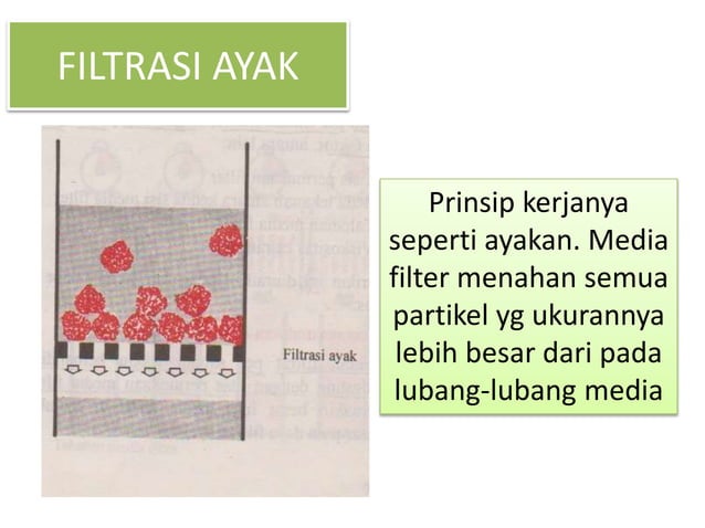 Penjernihan, filtrasi (Alat Industri Kimia | PPT