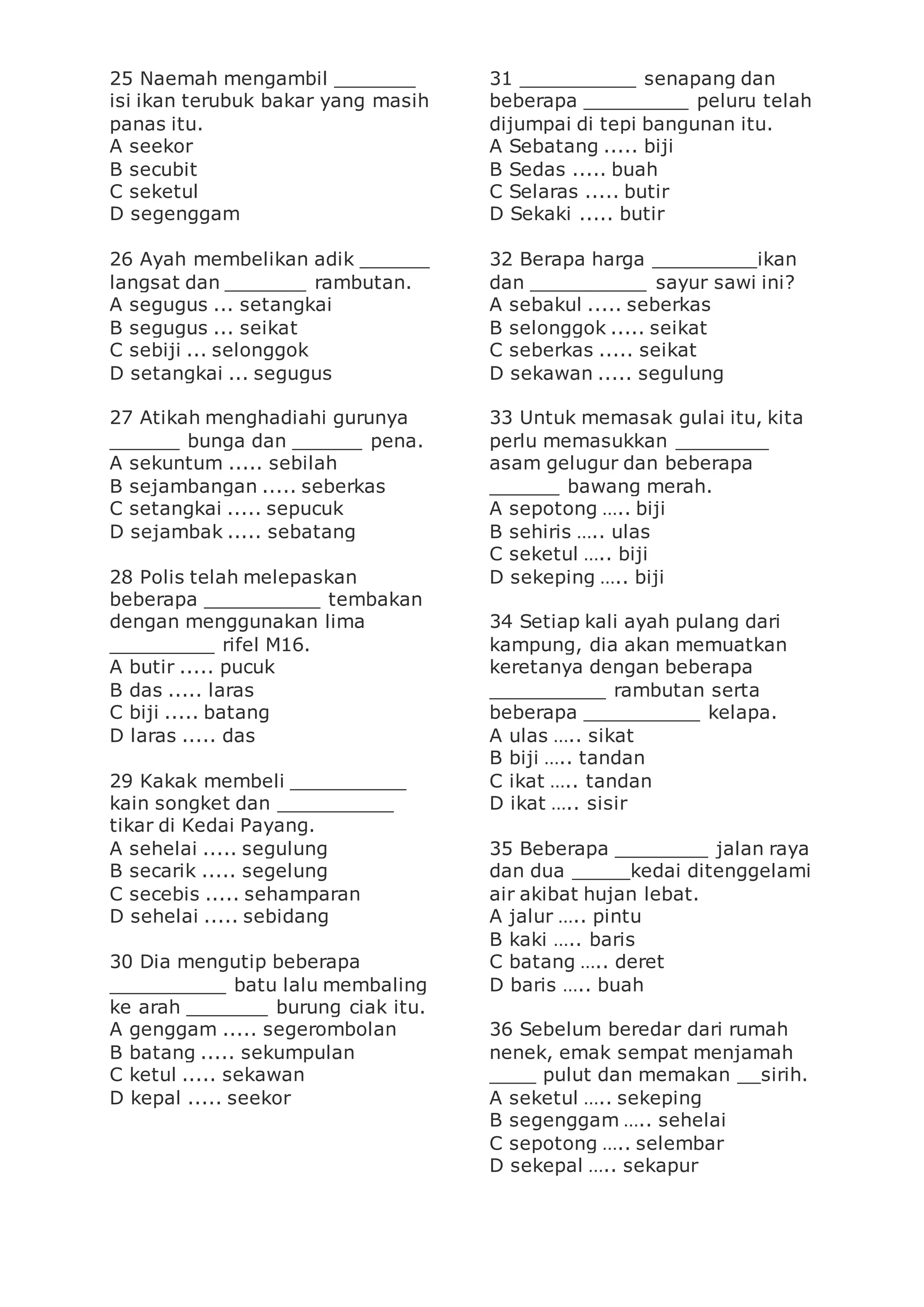 Penjodoh bilangan | DOCX