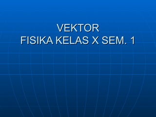 vektor fisika | PPT