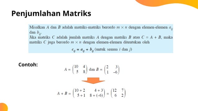 PENJUMLAHAN DAN PENGURANGAN MATRIKS.pptx