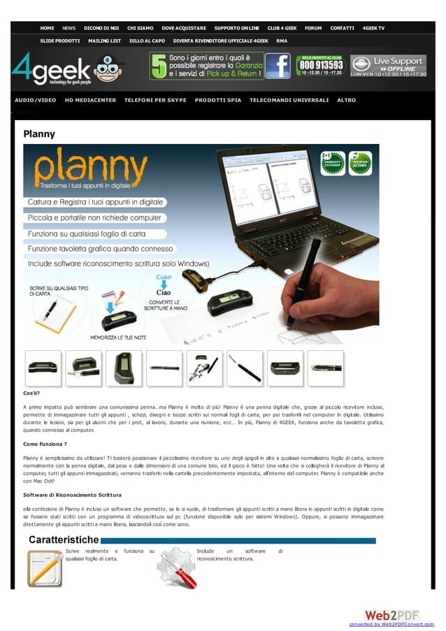 Penna intelligente digitale Planny | PDF