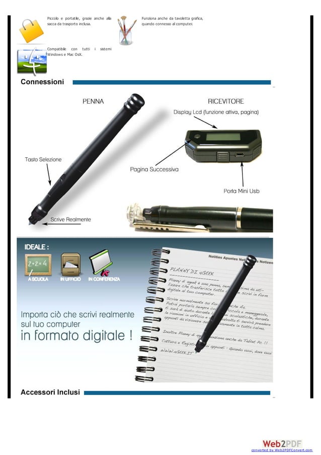Penna intelligente digitale Planny | PDF