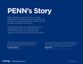 Penn Athletics Deepening the Connection case study | PDF