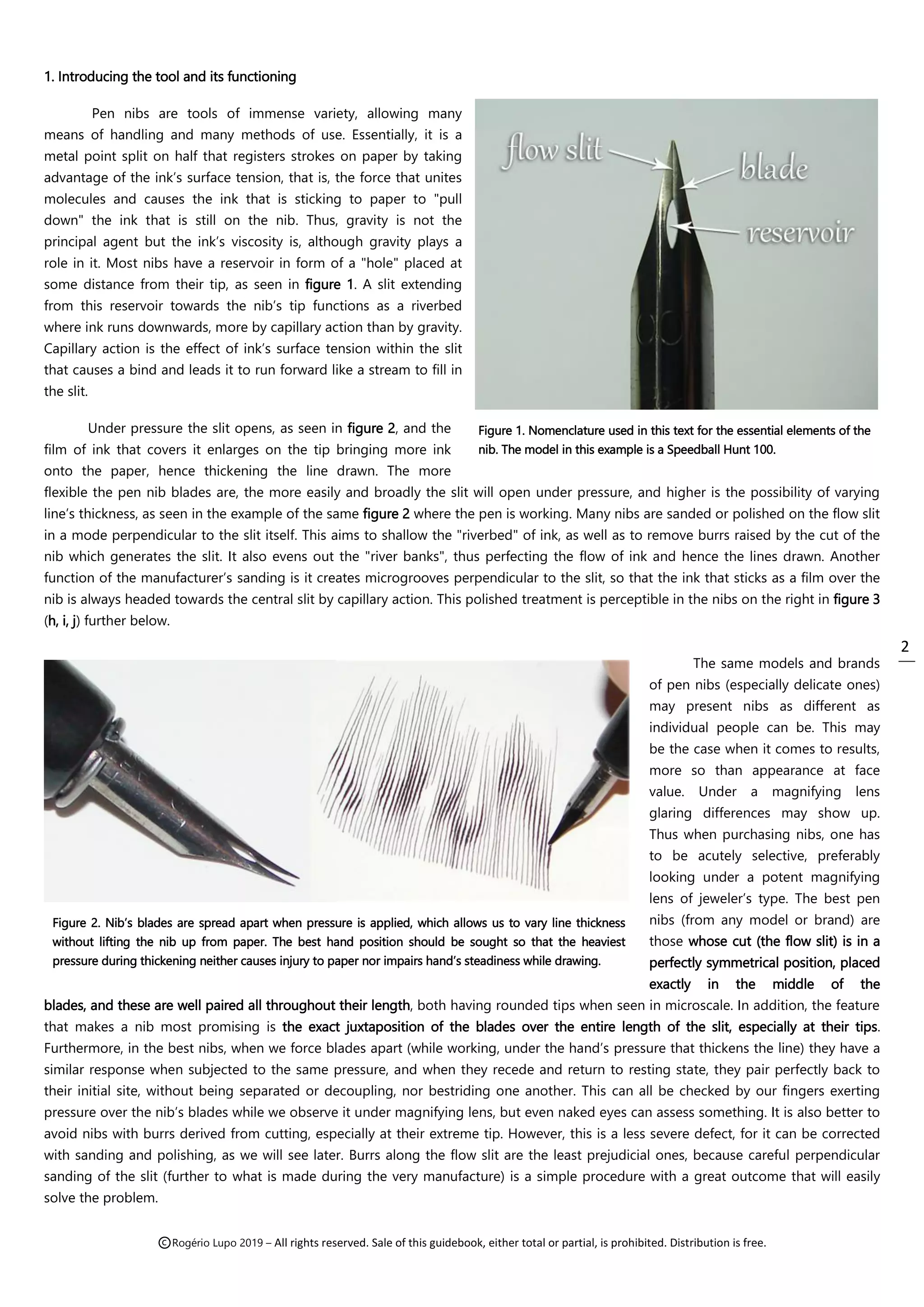 Pen nib and ink - Guide to the technique of hatching | PDF