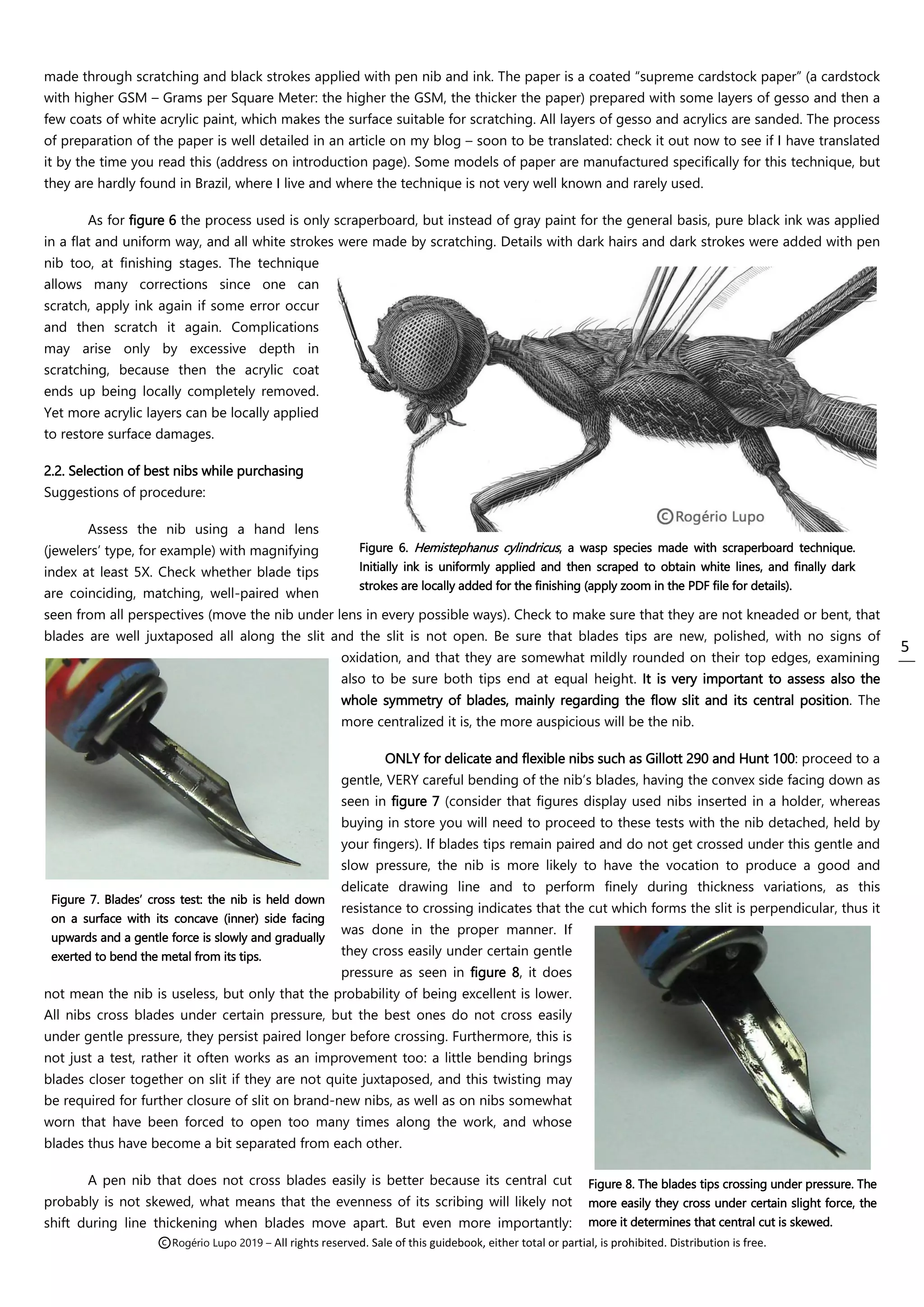 Pen nib and ink - Guide to the technique of hatching | PDF