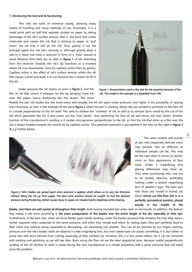 Pen nib and ink - Guide to the technique of hatching | PDF