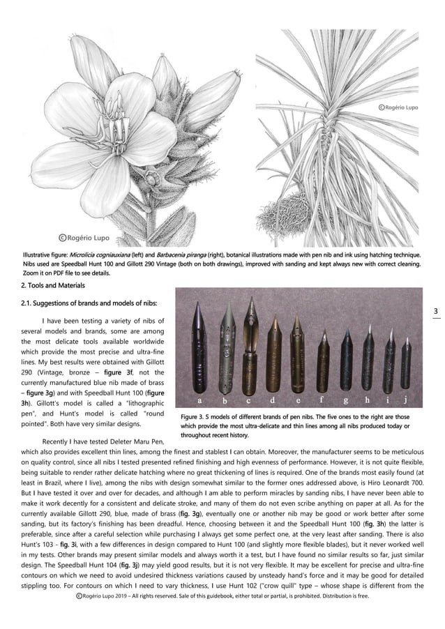 Pen nib and ink - Guide to the technique of hatching | PDF