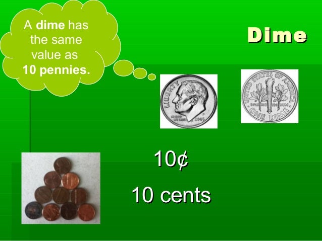 Pennies, nickels and dimes