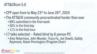 State of the ATT&CK 2024 - Adam Pennington | PDF | Operating Systems | Computer Software and ...