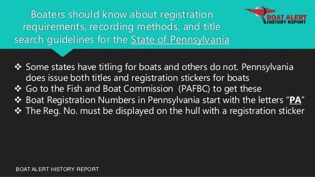 Pennsylvania boat registration | PPT