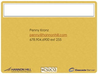 Velocity 101 in Cascade Server CMS, by Penny Harding | PPTX
