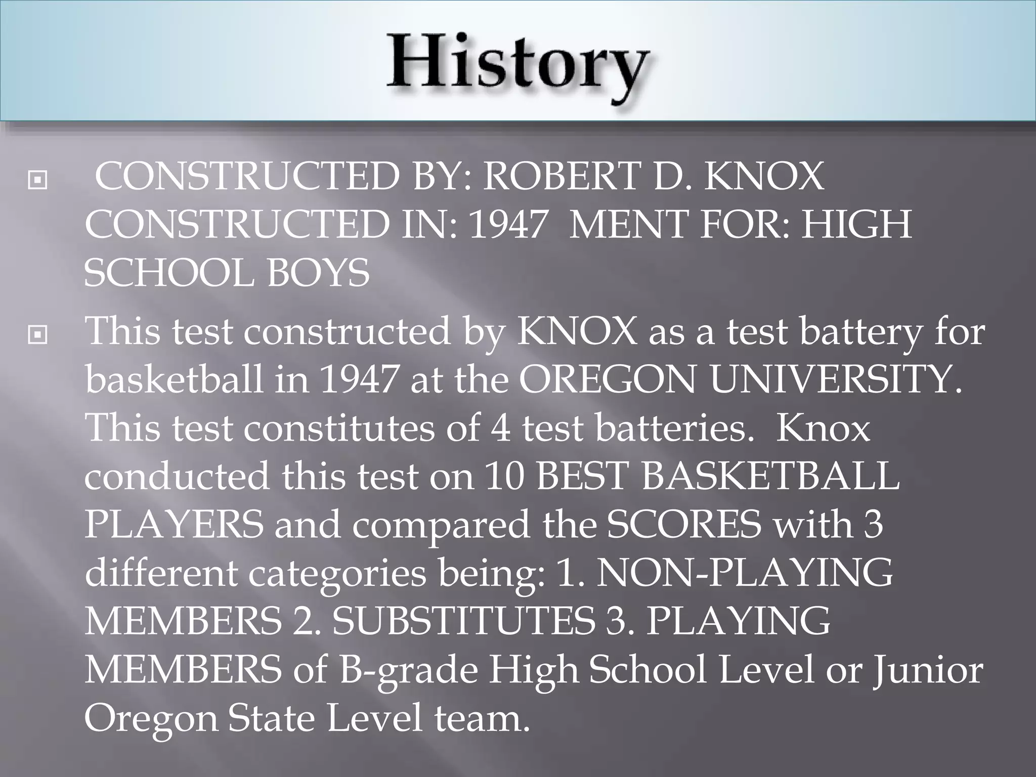 Penny cup test | PPTX