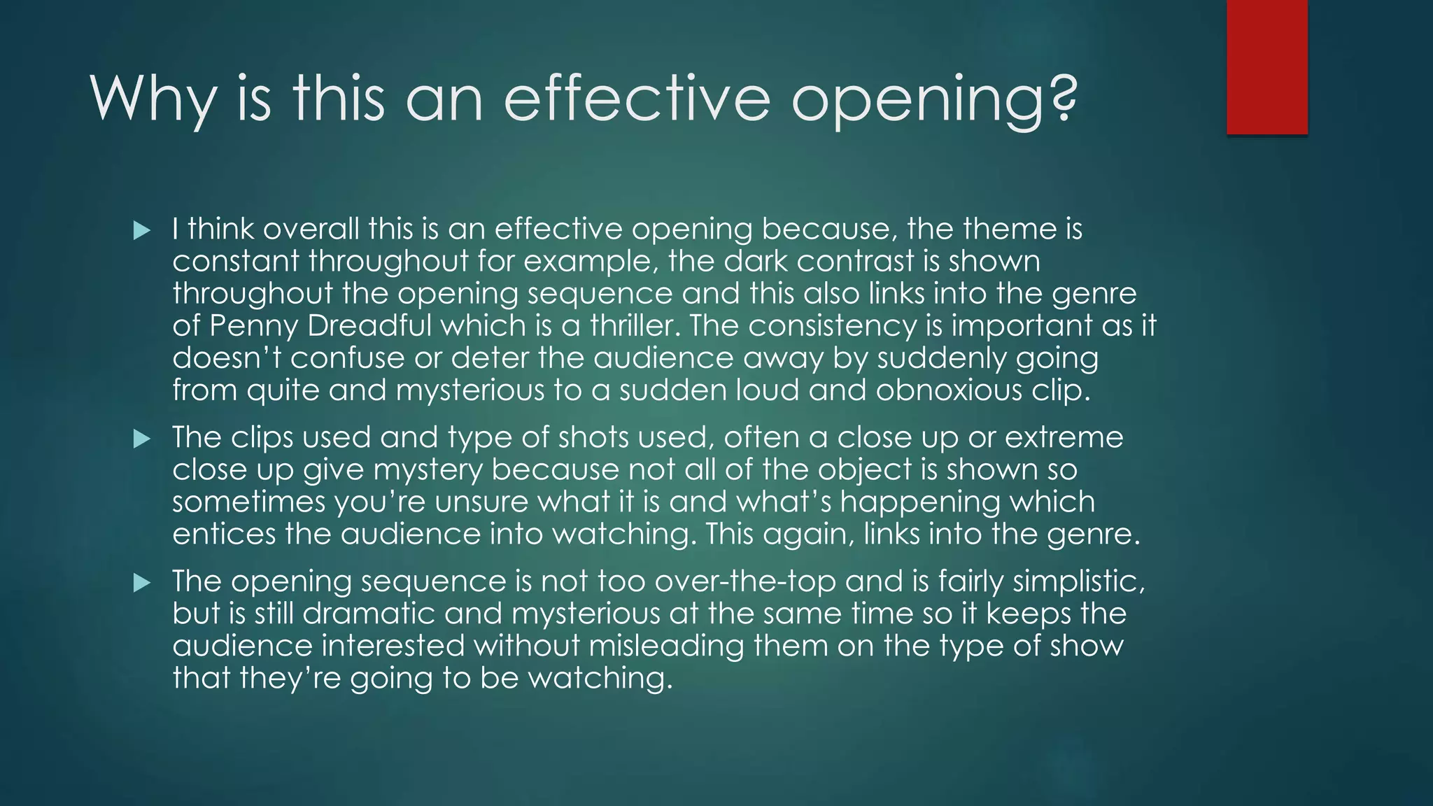 Penny Dreadful Title Analysis | PPTX