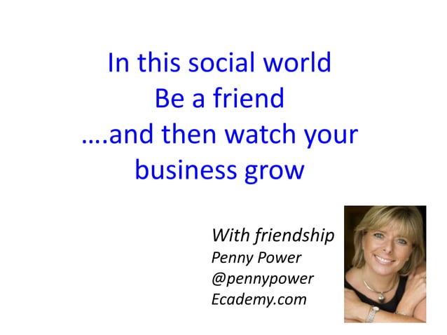 Penny Power's Social Networking Poem | PPTX